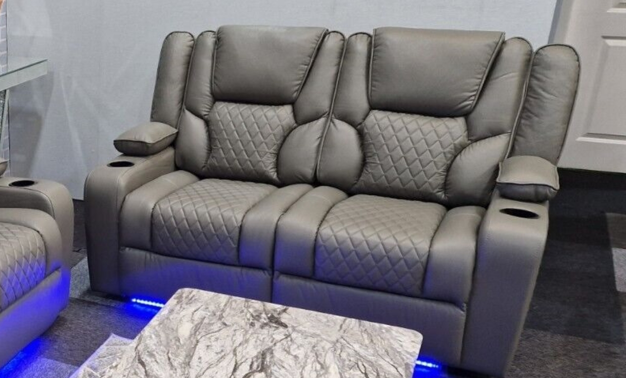 Bravo Power Recliner Sofa Grey 3
