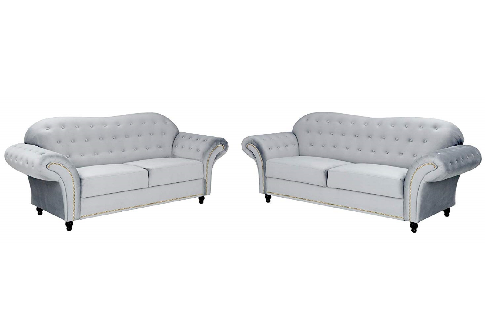 Alexandra 2 Seater Sofa silver
