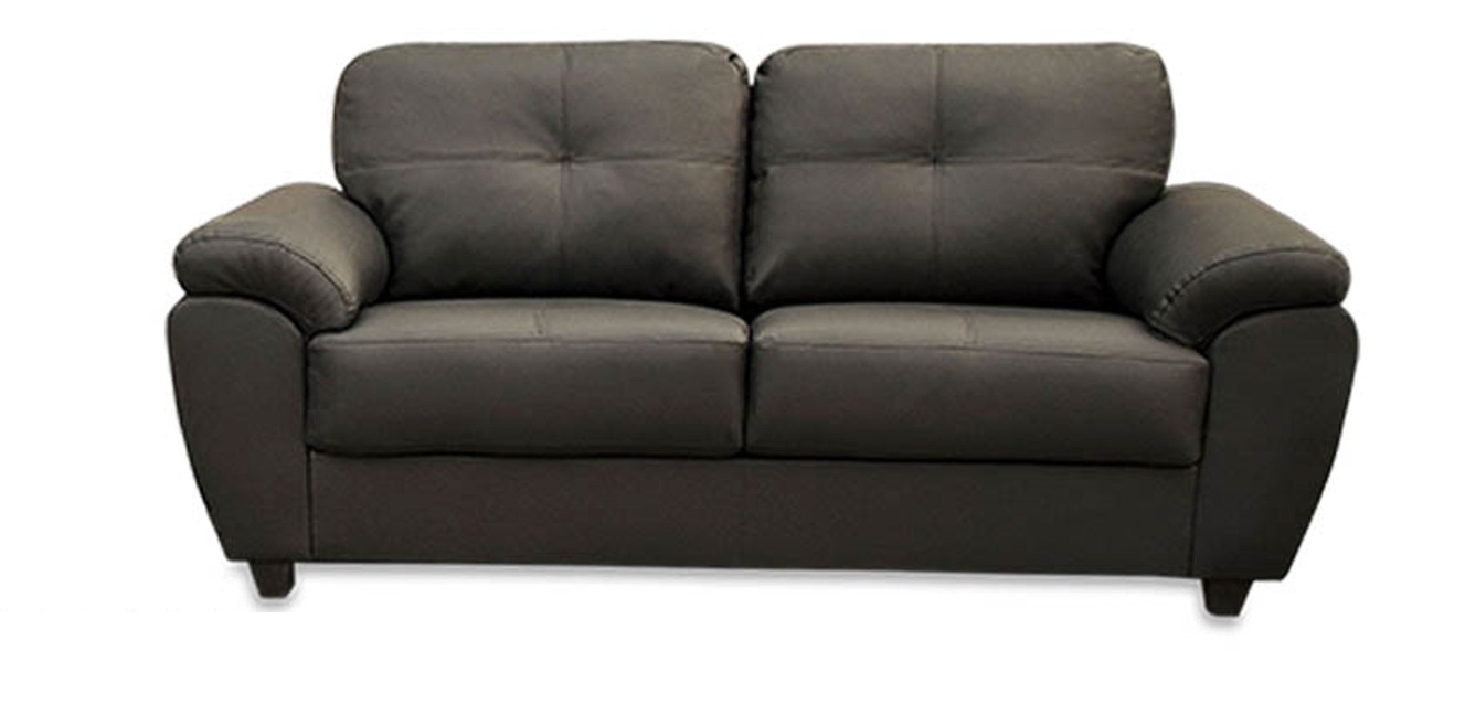 Capri 3 Seater Grey Leather Sofa