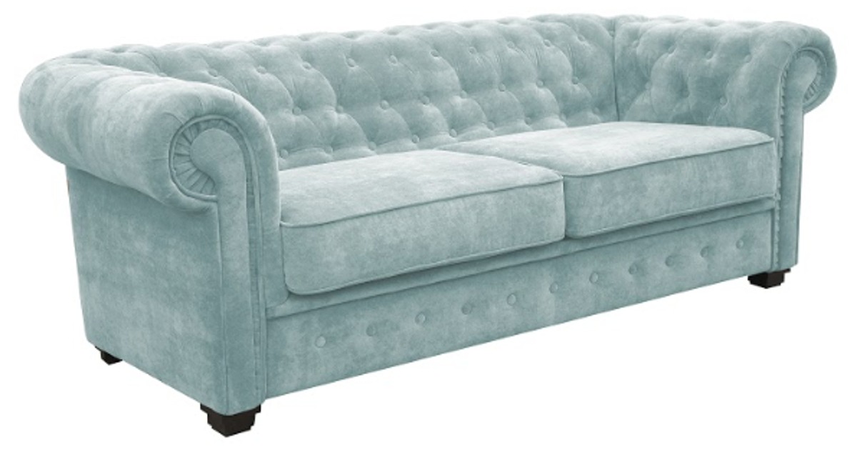 Chesterfield Blue 2 Seater Sofa