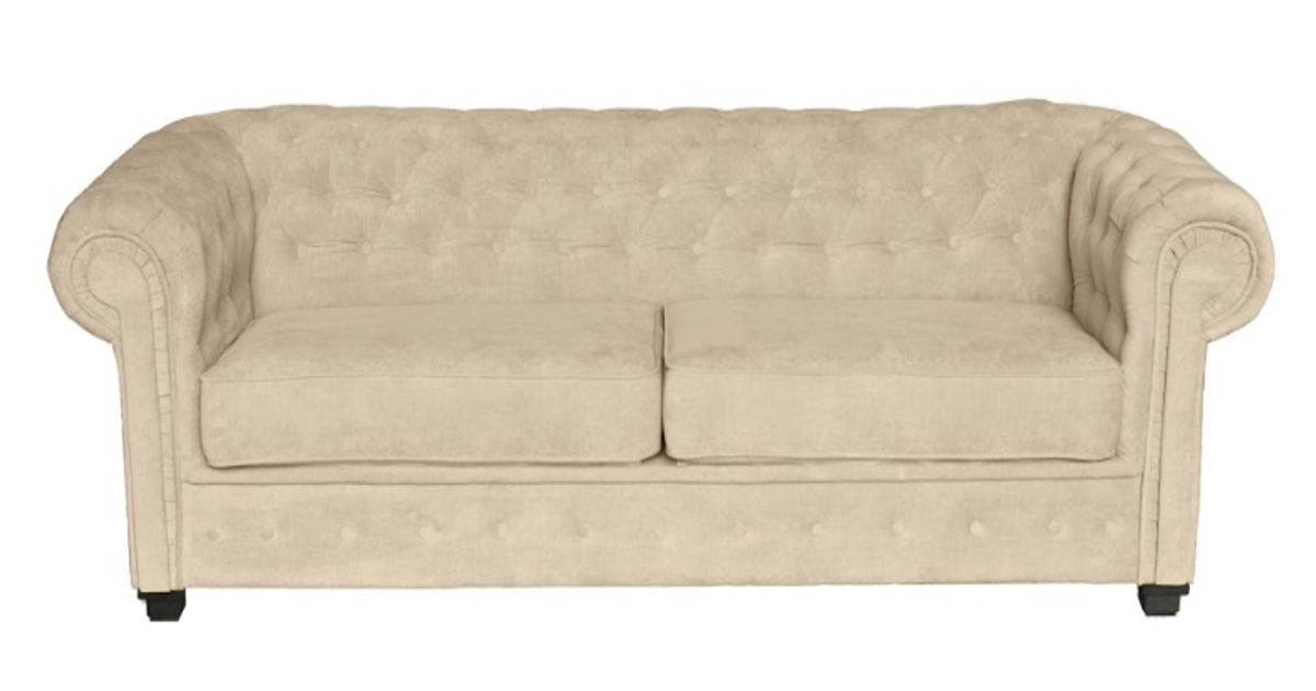 Chesterfield Cream 3 Seater Sofa